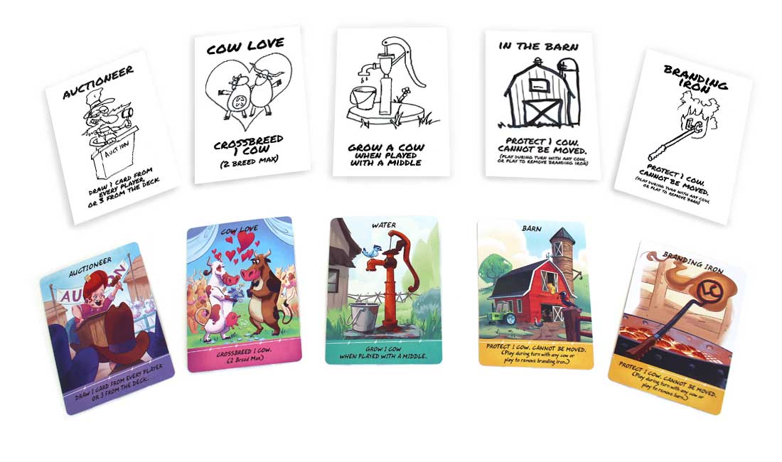 Long Cow Misc Cards | Streamline Design